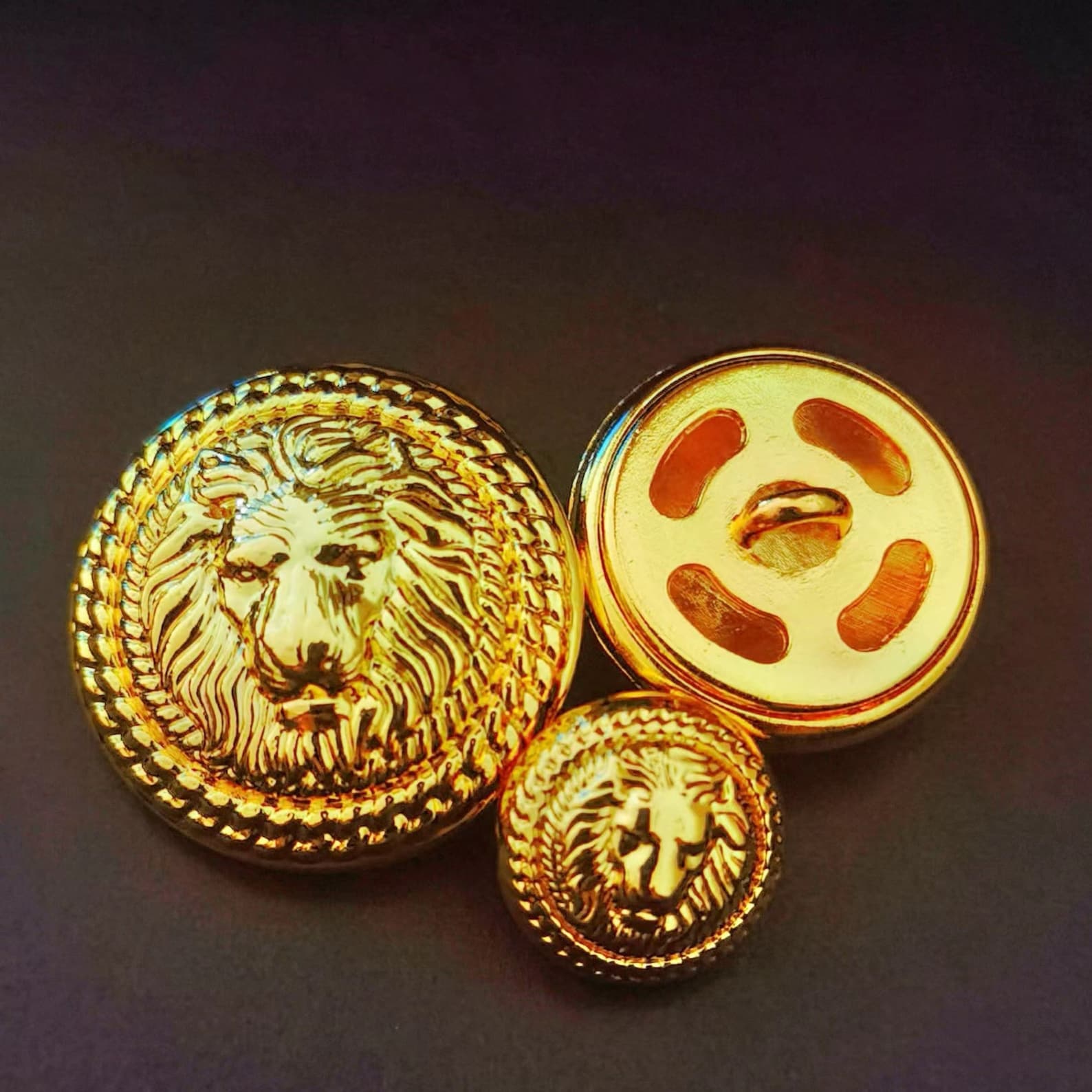 Vintage Gold Lion Buttons: Alloy Metal Shank, 15-28mm, 1pcs/pack - Etsy