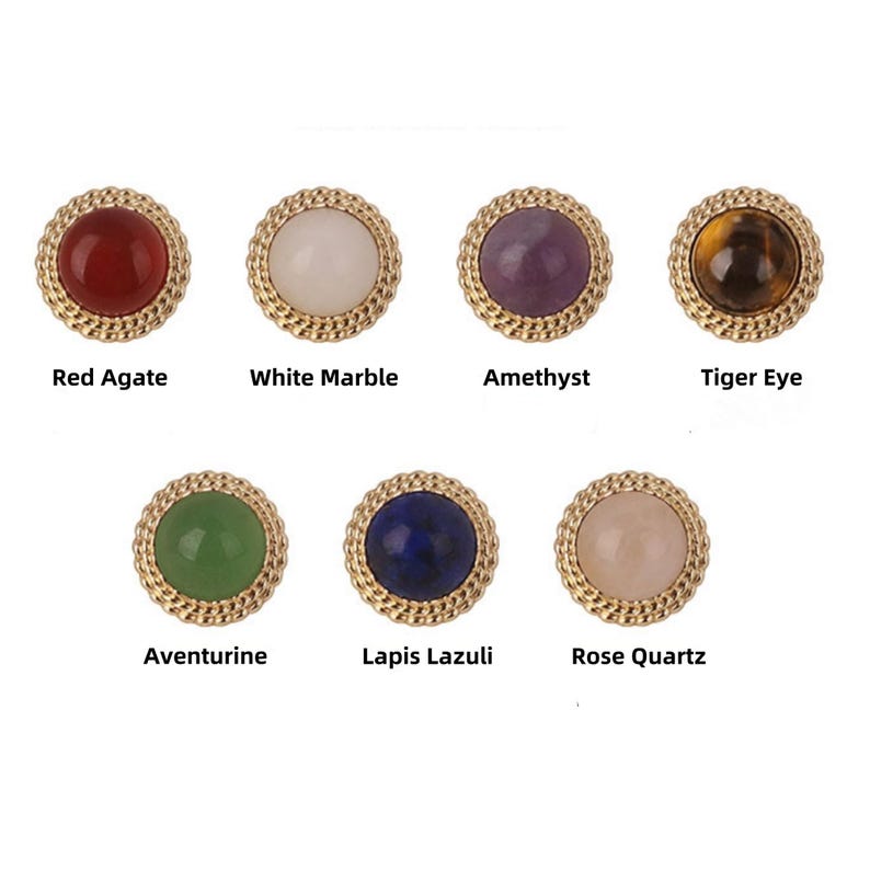 Timeless Gemstone Buttons, A Touch of Vintage Elegance - Etsy