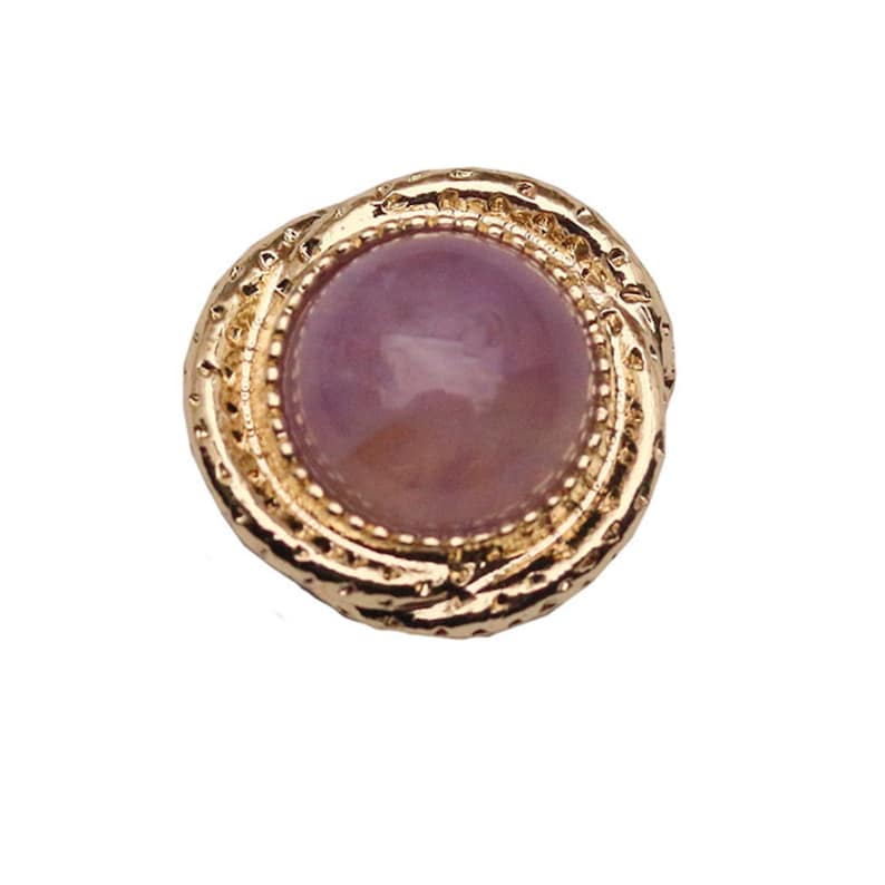 Natural Gemstone Vintage Buttons Unique Semi-precious Stone Decorative ...