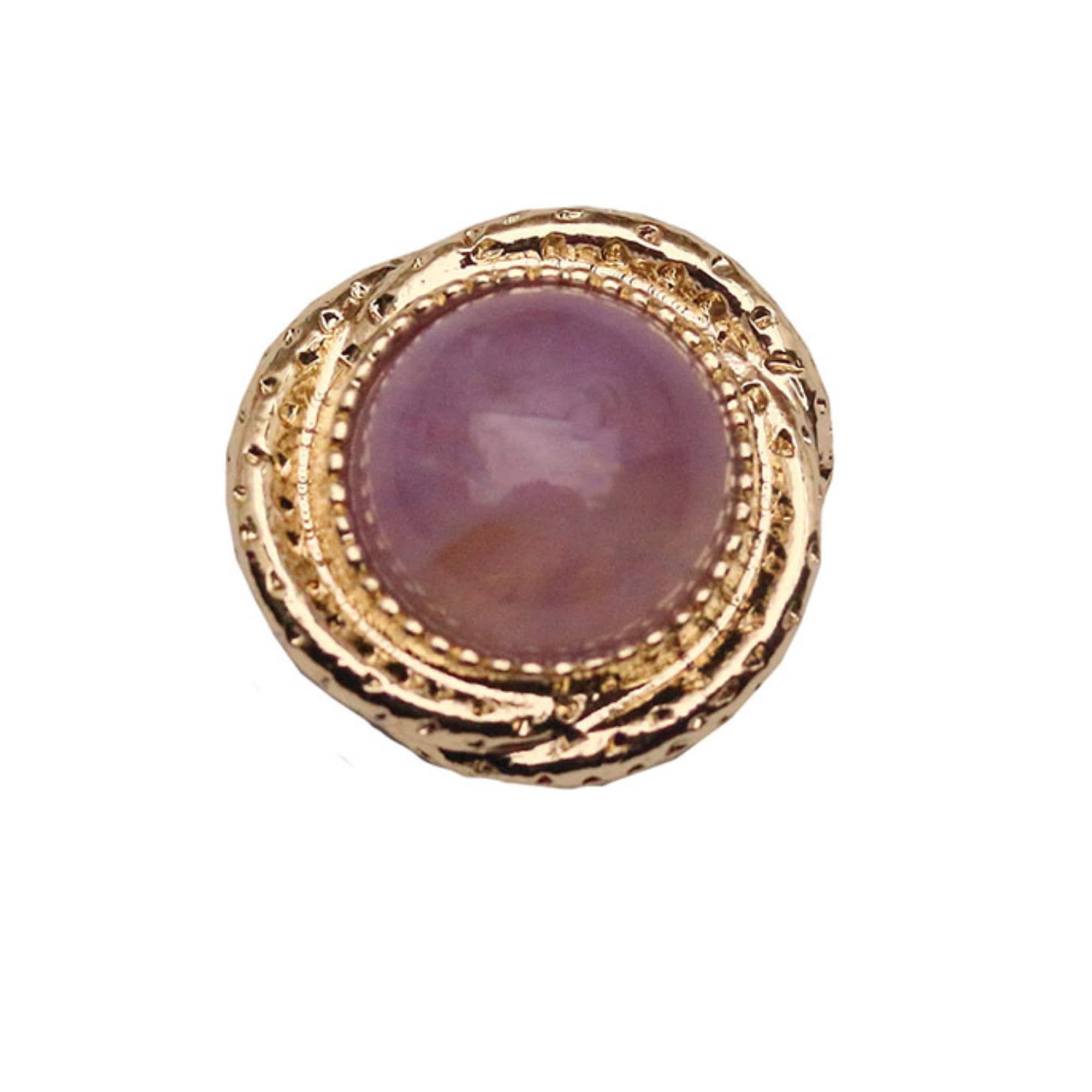 Natural Gemstone Vintage Buttons Unique Semi-precious Stone Decorative ...