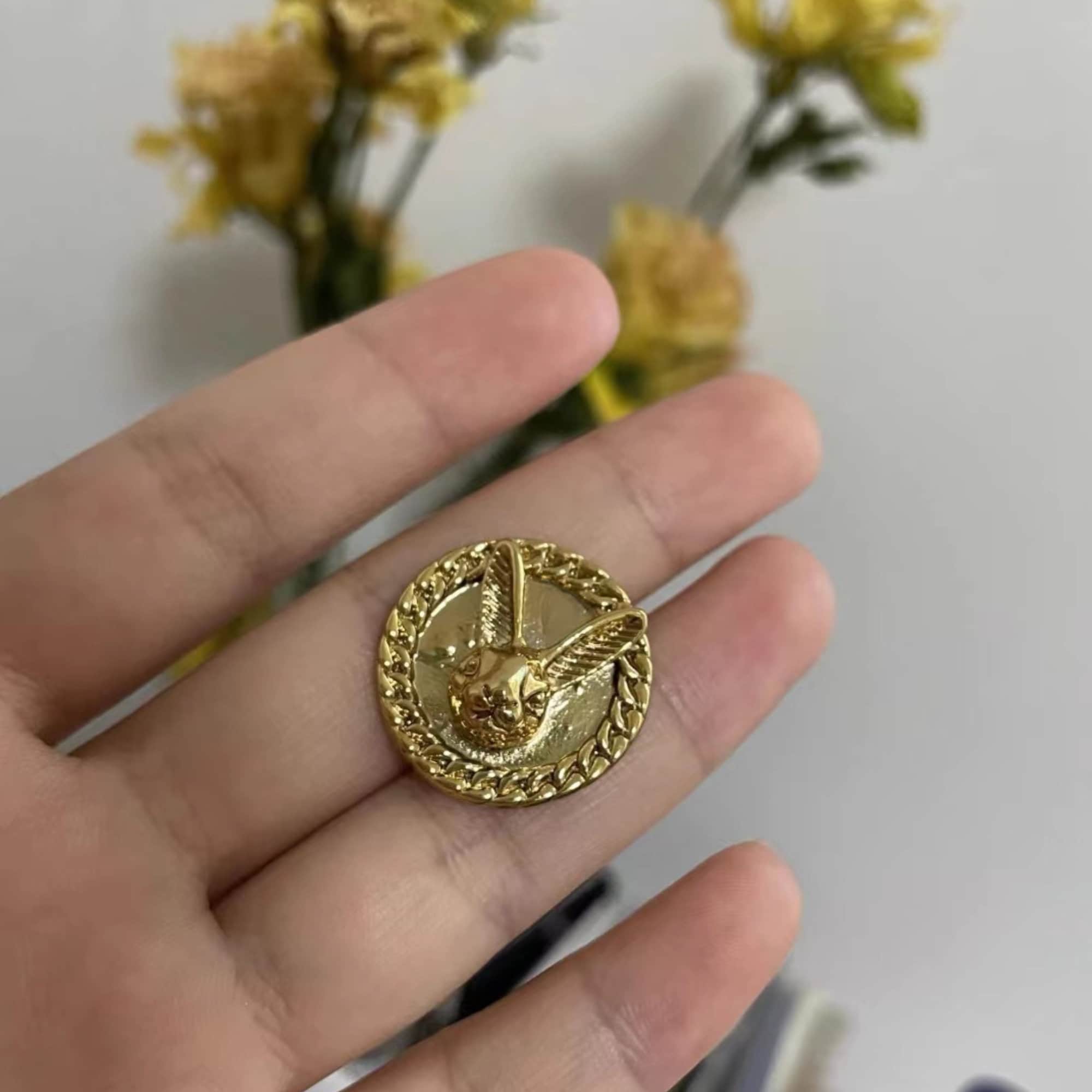 Cute 3D Bunny Buttons Handmade Metal Shank Buttons Easter Decorative ...