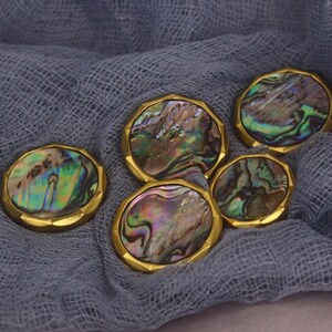 Natural Abalone Shell Buttons Handmade Decorative Shank Buttons for ...