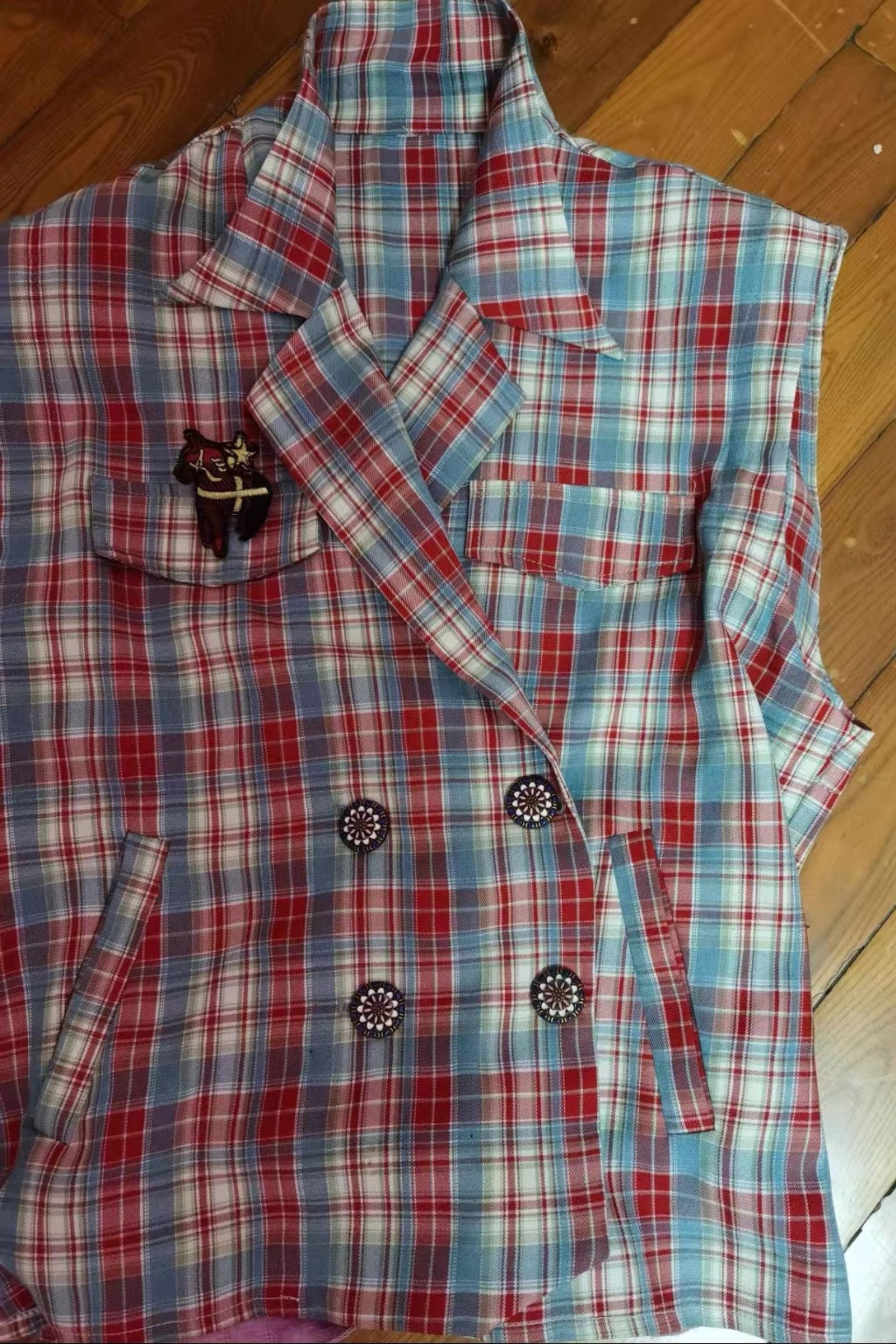 Vintage Ethnic Shank Buttons Hand-painted Metal Buttons Decorative ...