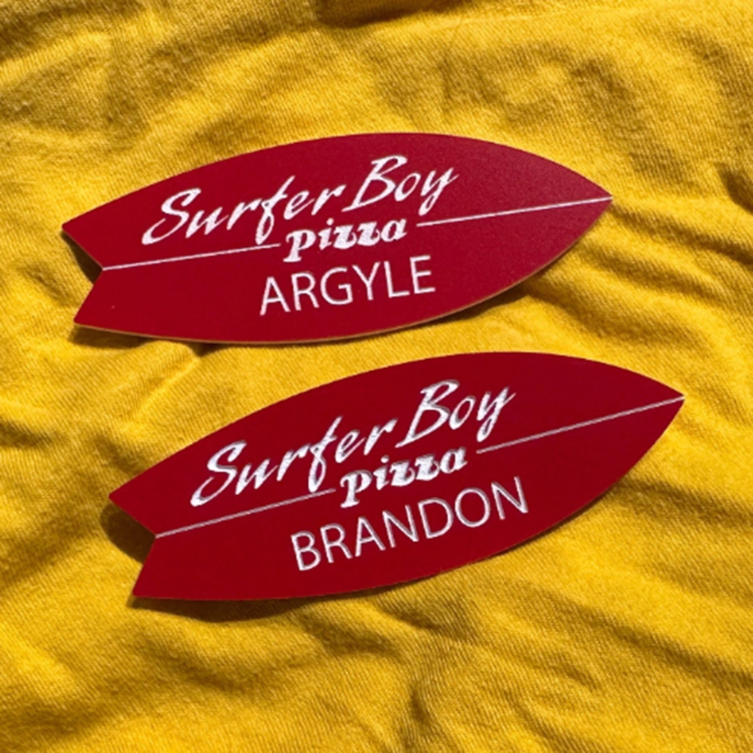 Surfer Name Tag Cosplay Magnet Backing - Etsy
