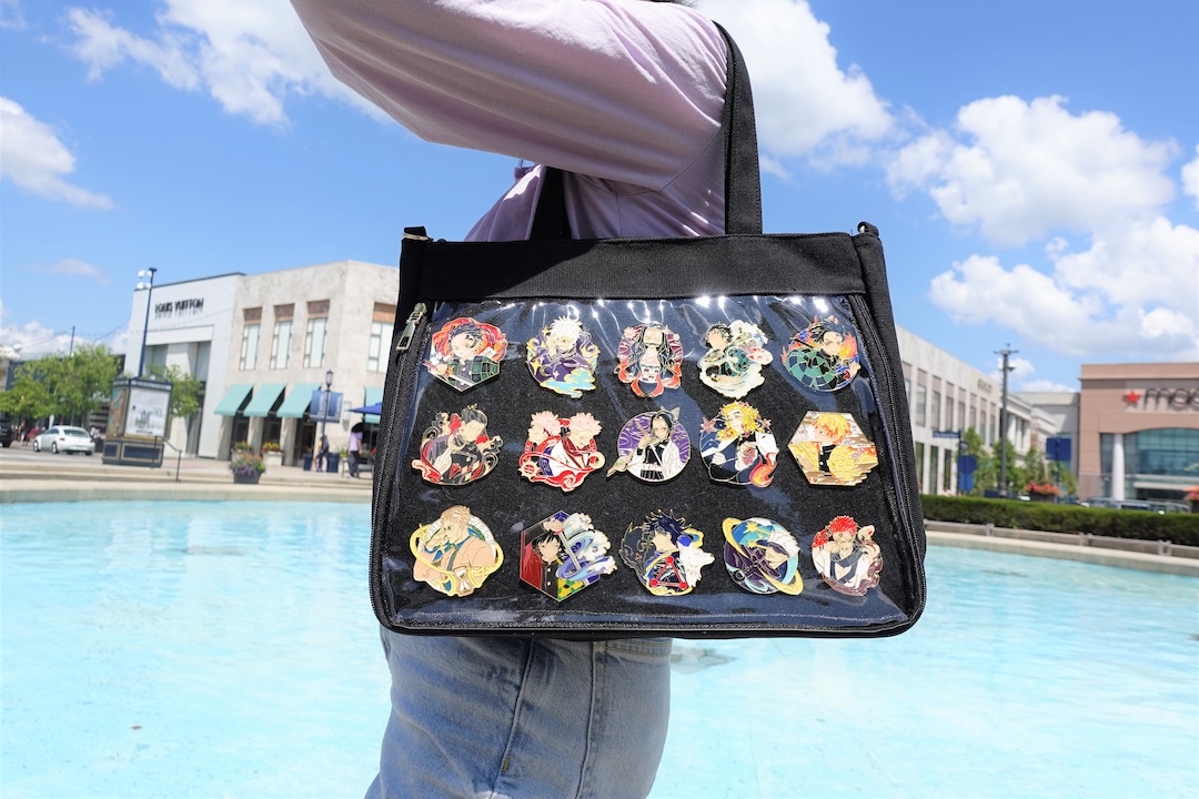 Anime Pin Bag, Itabag, Ita Tote Bag, Window Clear Enamel Pin Purse ...