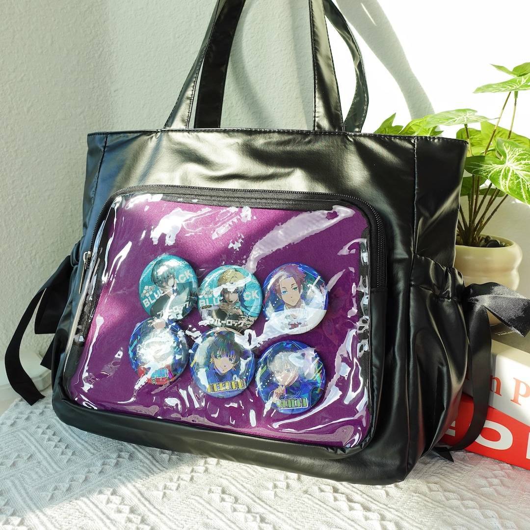 Ita Tote Bag With Clear Window | Cute Kawaii Ruffle Display Bag ...
