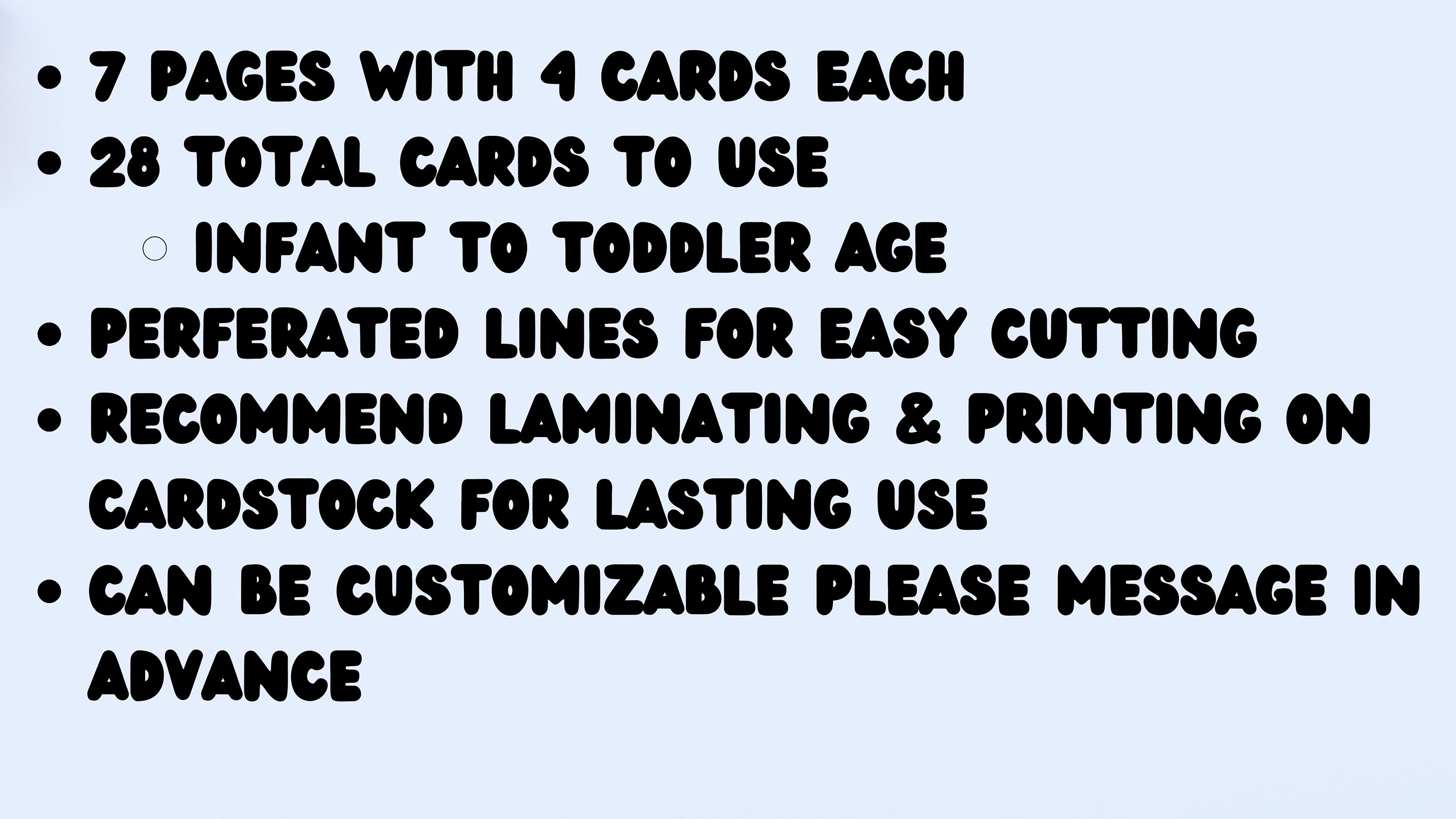 Printable English Communication Cards for Infants to Toddlers Age - Etsy