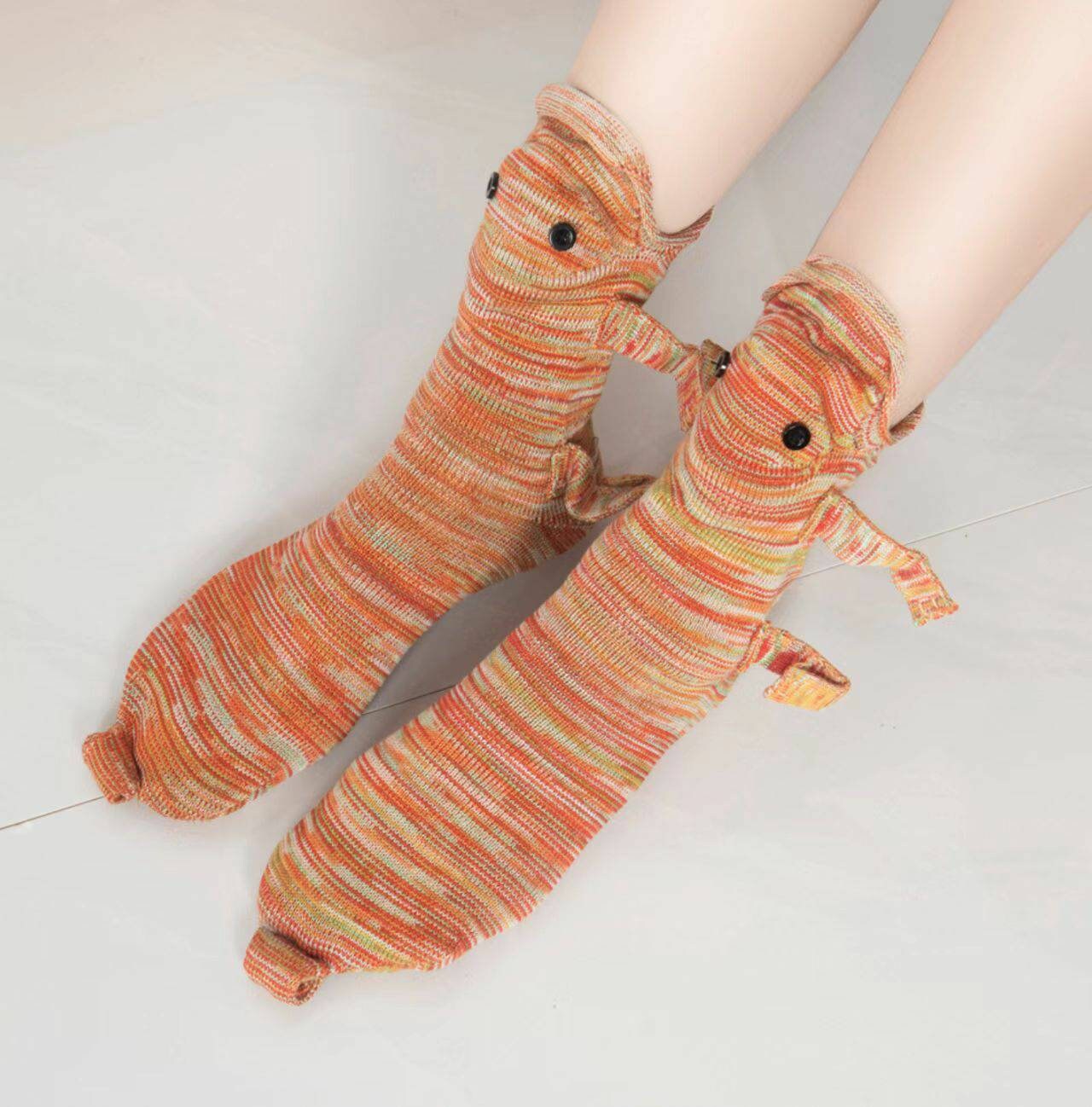 Super Cute Funny Novelty Shark, Crocodile, Chameleon Socks, Feet Socks ...