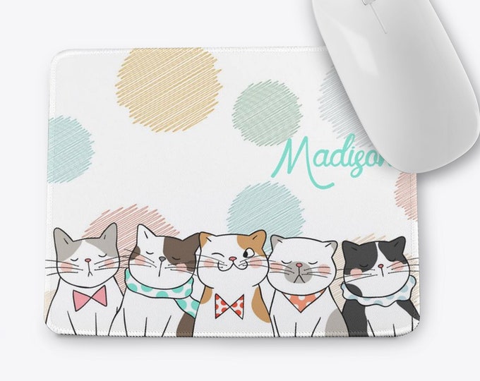 Cat Mouse Pad Cute Cat Mouse Pad, Gift for Her, Cartoon Laptop Student ...