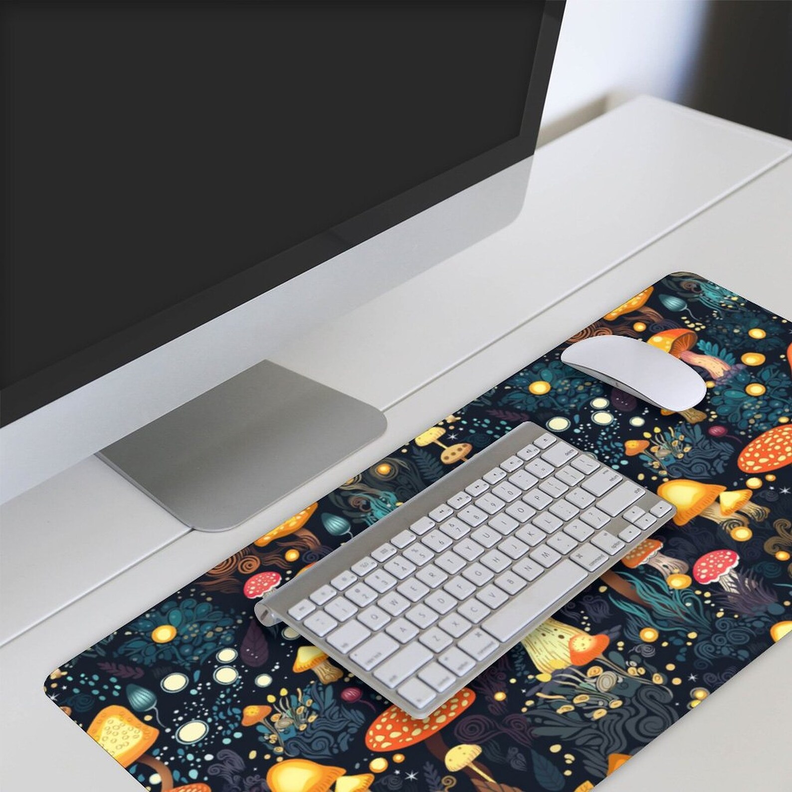 Mushroom Desk Mat, Cottagecore Large Mouse Pad, Aesthetic Mouse Pad for ...