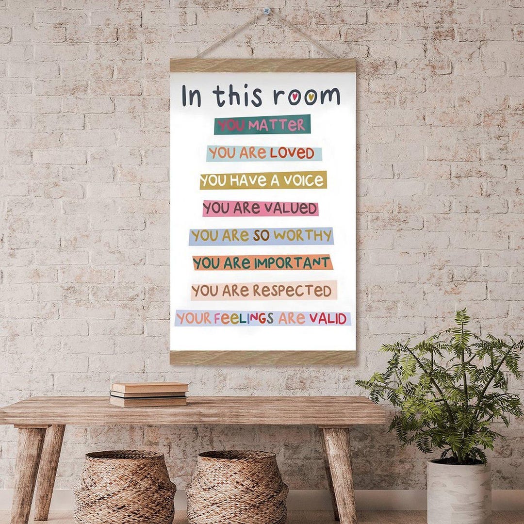 In the Classroom Motivational Pennant Poster Frames Classroom Rules ...