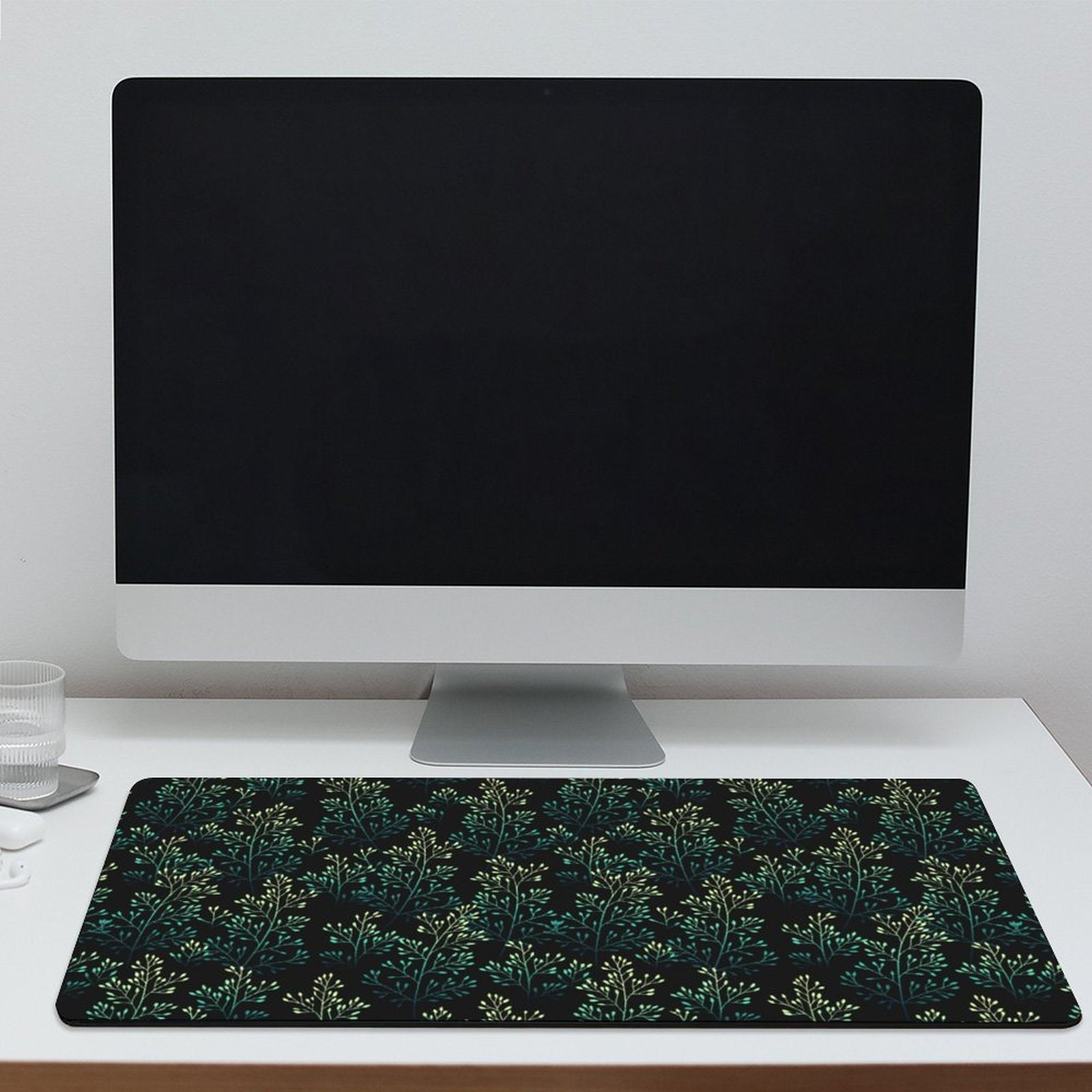 Botanical Desk Mat Green Leaves Desk Mat Plant Mouse Pad - Etsy