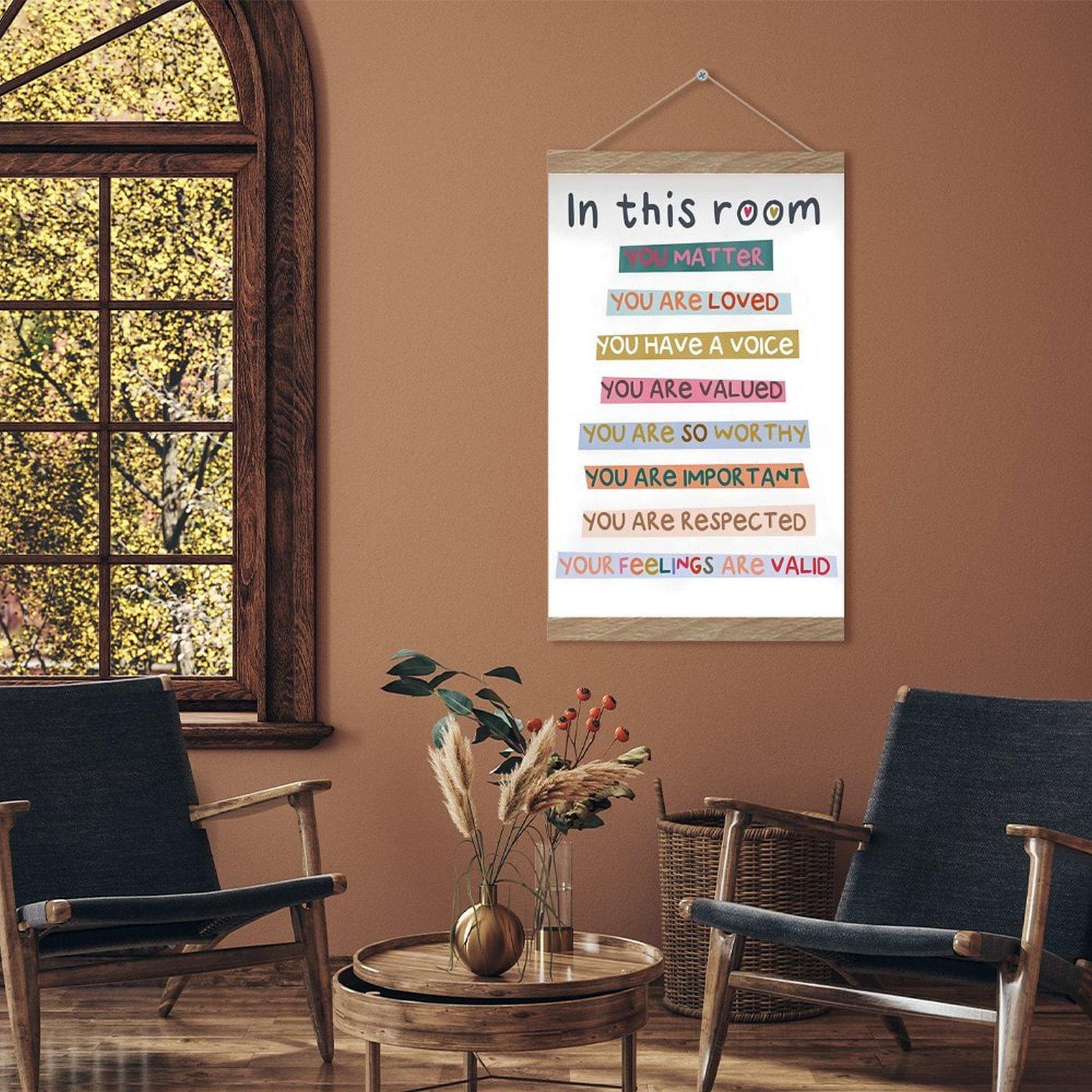 In the Classroom Motivational Pennant Poster Frames Classroom Rules ...