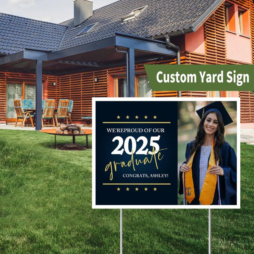 Class of 2025 Senior Yard Sign Graduation Yard Sign,custom Yard Sign ...