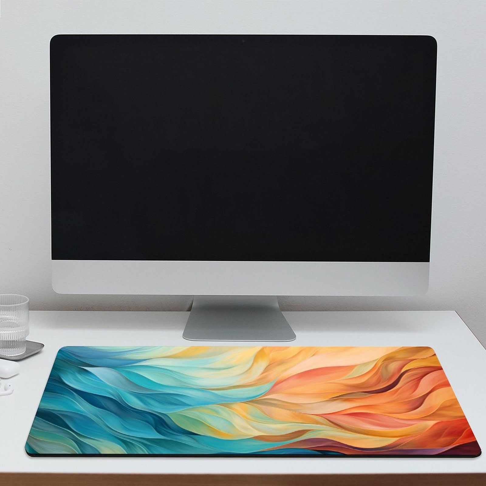 Colorful Desk Mat Modern Art Desk Mat Aesthetic Desk Mat - Etsy