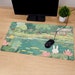 Cartoon Animal Desk Mat Kawaii Green Desk Mat Cute Rabbit Gaming ...
