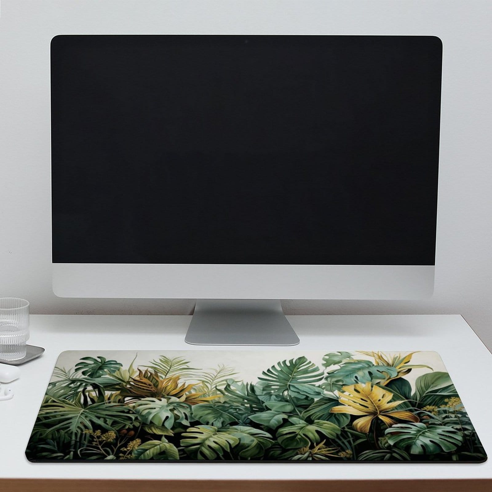 Botanical Desk Mat Green Plants Leaf Desk Mat Vintage - Etsy