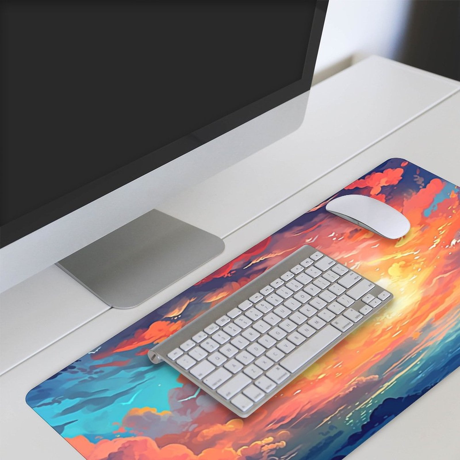 Sunset Clouds Desk Mat Aesthetic Gaming Mousepad Sky Desk - Etsy