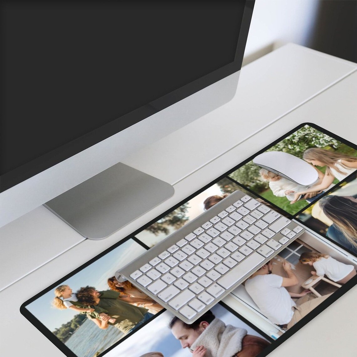 Custom Photo Desk Mat Photo Collage Desk Mat Personalized - Etsy