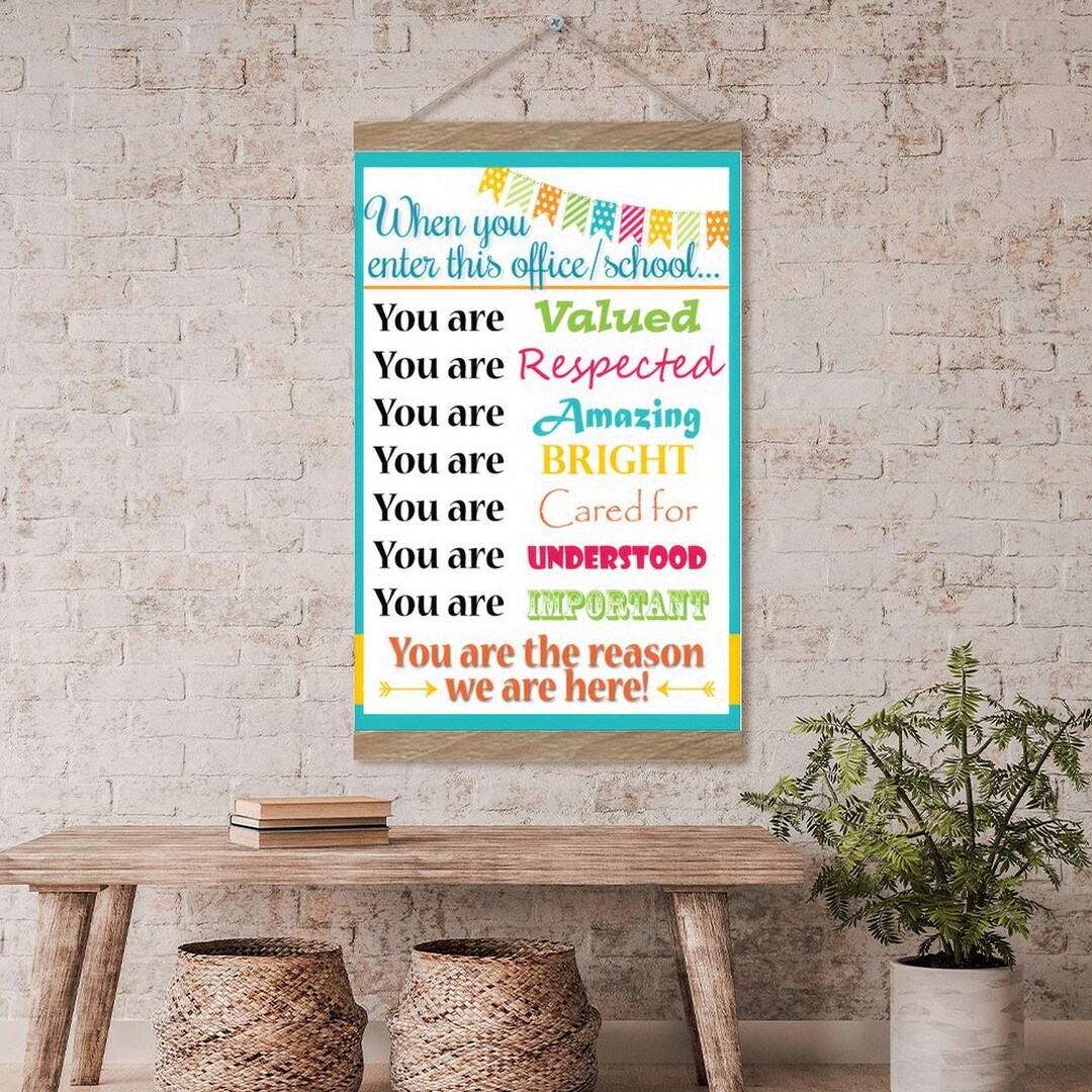 Classroom Motivational Pennant Poster Frames Classroom Rules Hanging ...