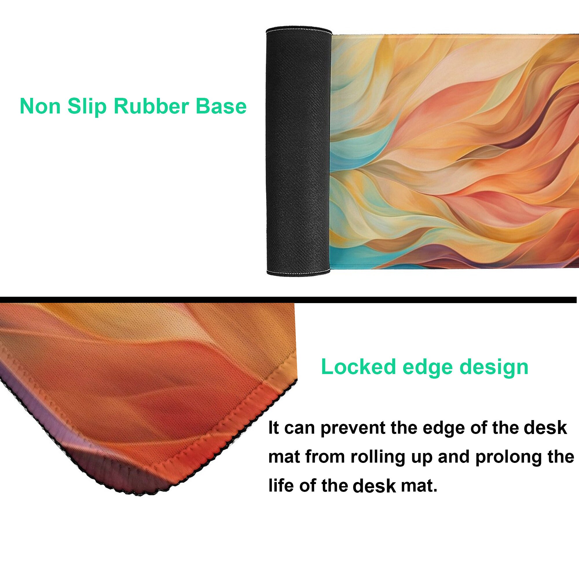 Colorful Desk Mat Modern Art Desk Mat Aesthetic Desk Mat - Etsy