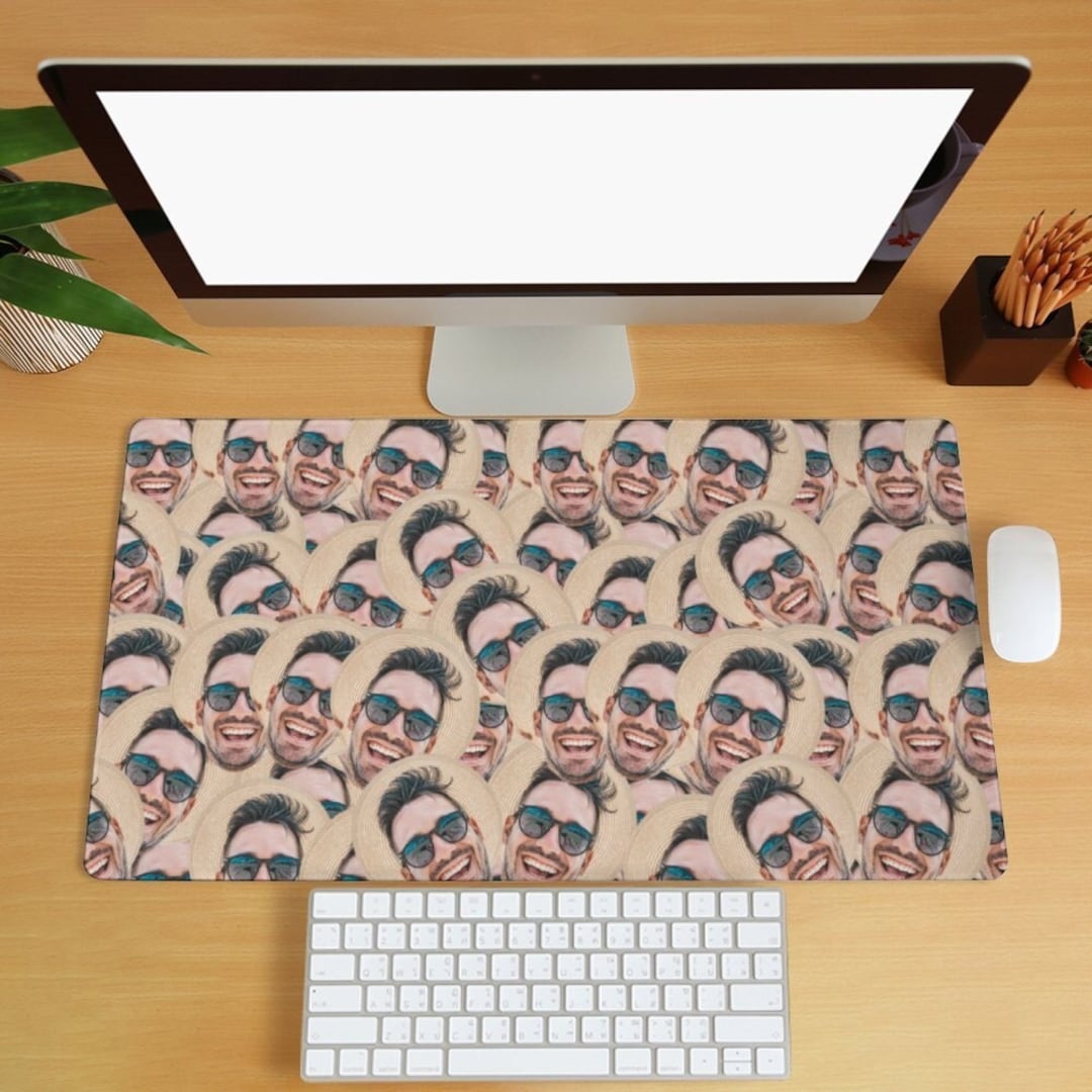 Custom Face Desk Mat Crazy Faces Mouse Pad Personalized Custom Photo ...