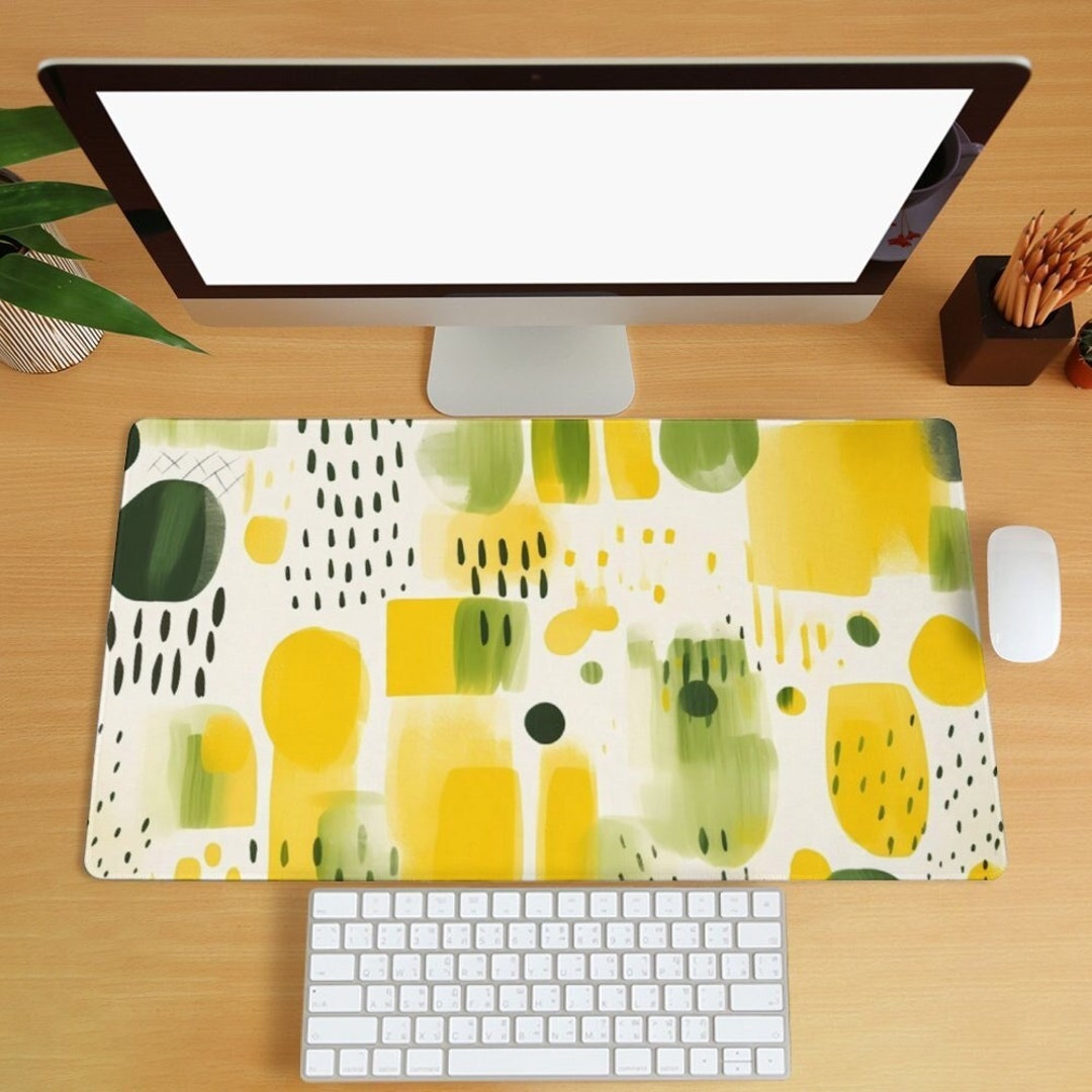 Vintage Doodles Art Desk Mat Modern Abstract Desk Mat Colorful - Etsy