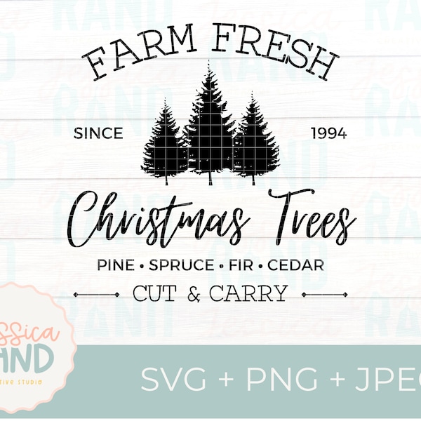 Christmas Tree Farm Svg - Etsy