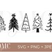 Christmas Tree Cut File Simple Trees SVG Digital Download Holiday Print ...