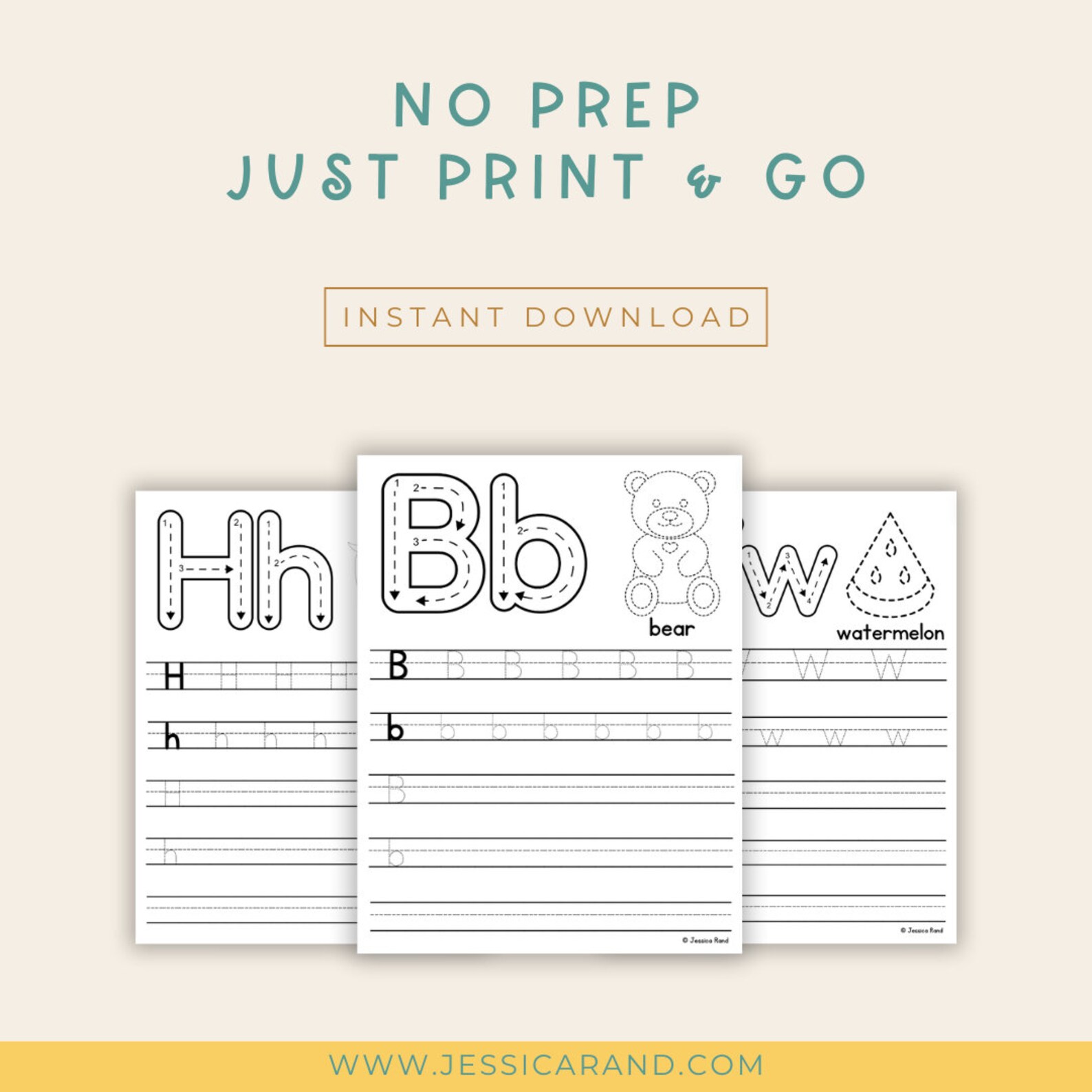 Pre-k Alphabet Trace and Write Printable Letter Formation Practice ...