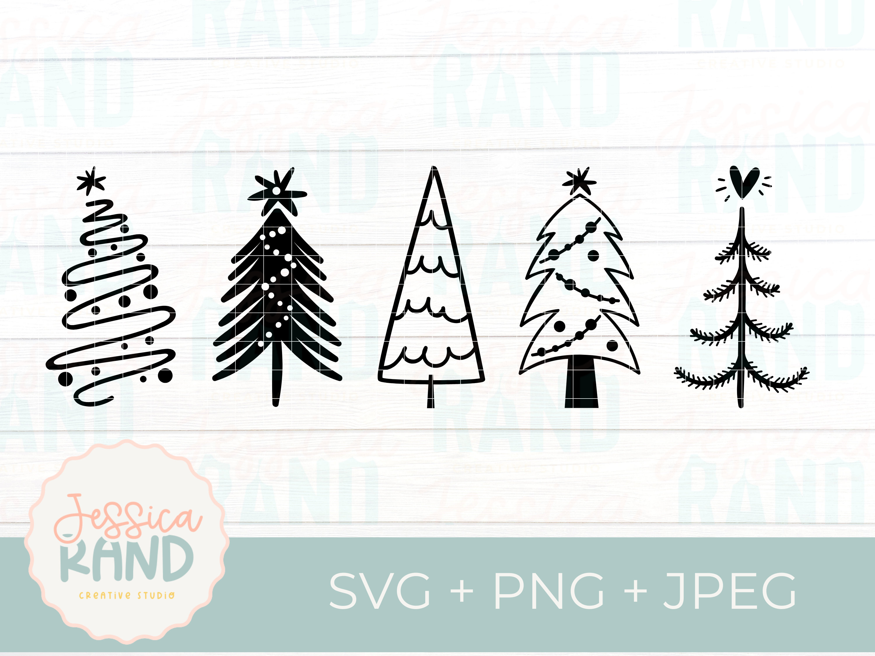 Christmas Tree Cut File | Simple Trees SVG | Digital Download | Holiday ...