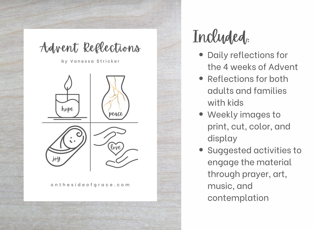 Advent Reflections | PRINTABLE Advent Devotional for Individuals and Families - Etsy