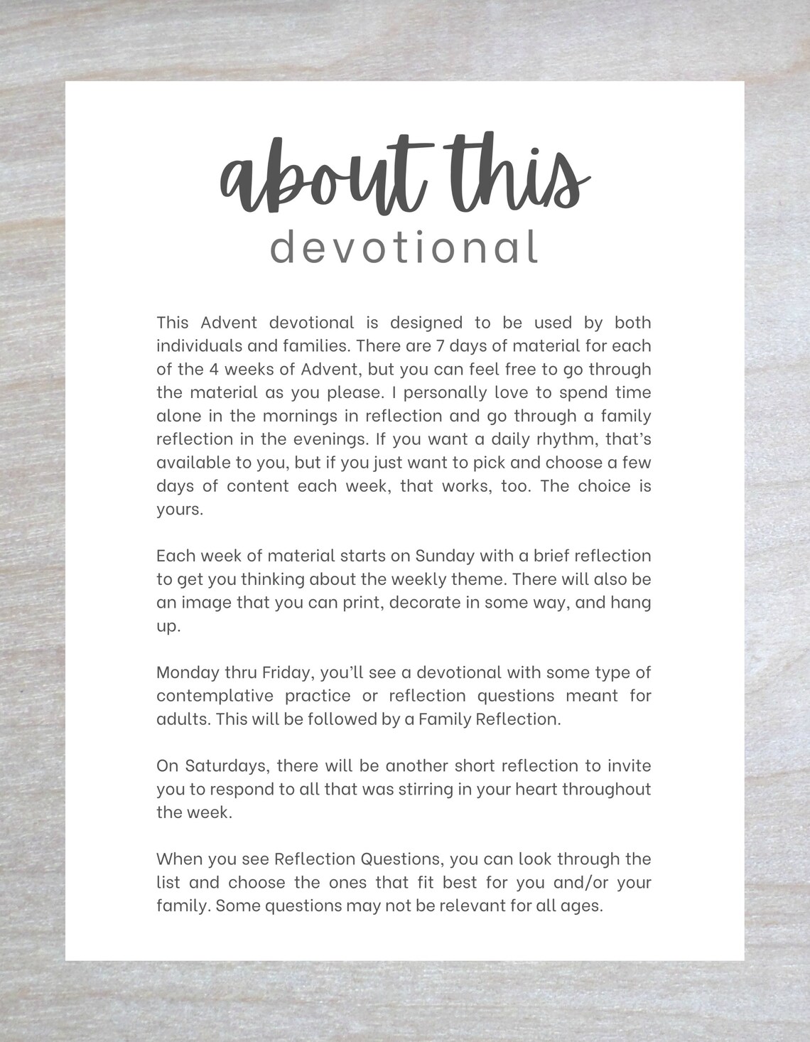 Advent Reflections | PRINTABLE Advent Devotional for Individuals and ...