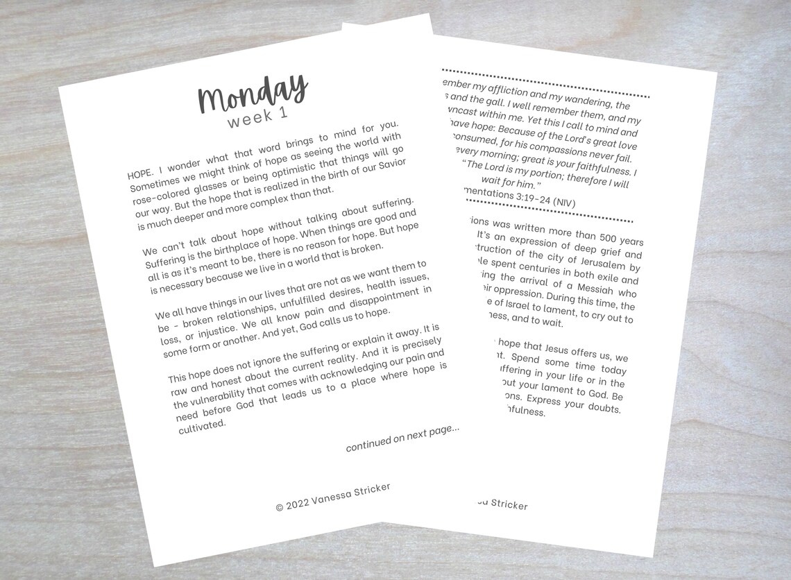 Advent Reflections | PRINTABLE Advent Devotional for Individuals and ...