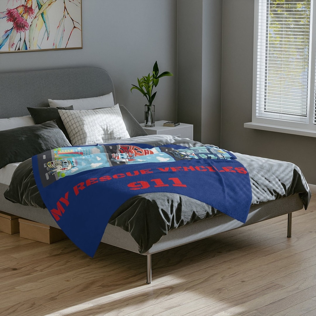Rescue Vehicles Blanket, Police Blanket, Ambulance Blanket, Fire Truck ...