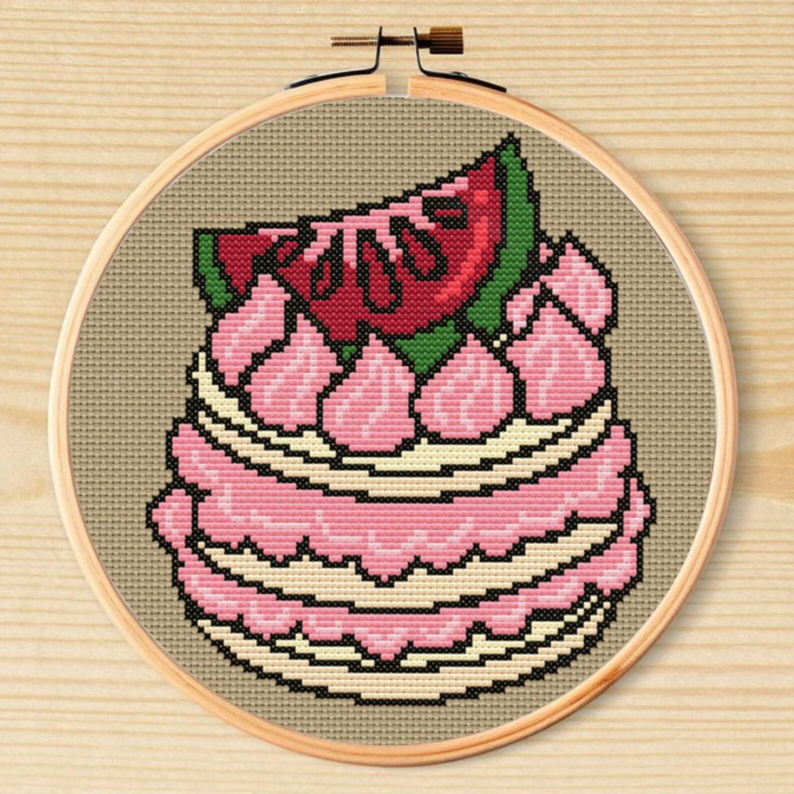 Watermelon Mini Cake Cross Stitch Pattern - Etsy