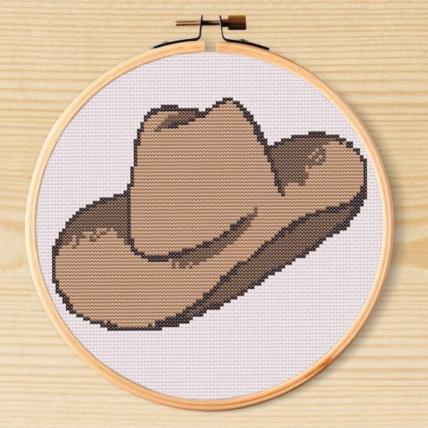Cowboy Cross Stitch - Etsy