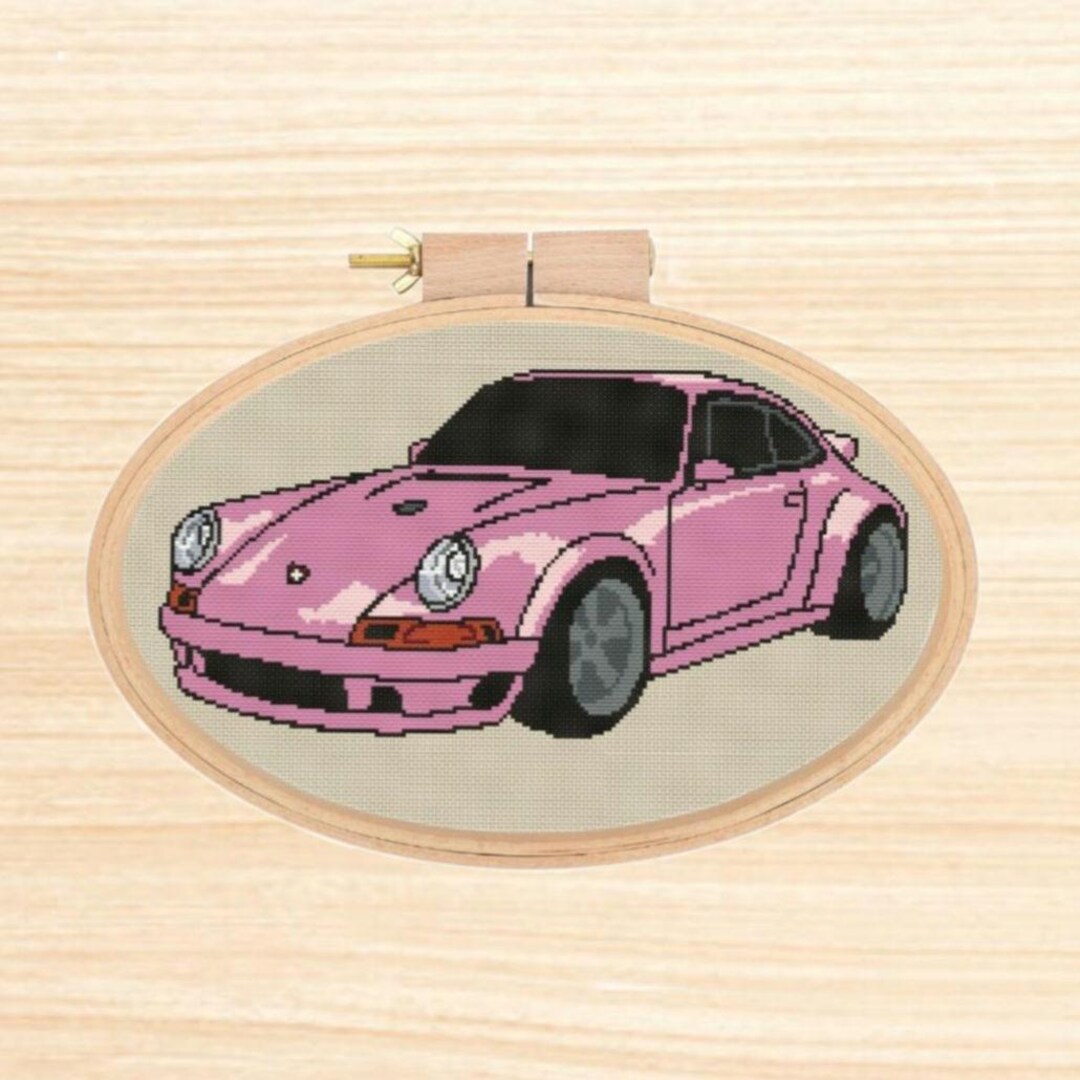 Porsche 911 Cross Stitch Pattern, Car Cross Stitch, Car Art - Etsy