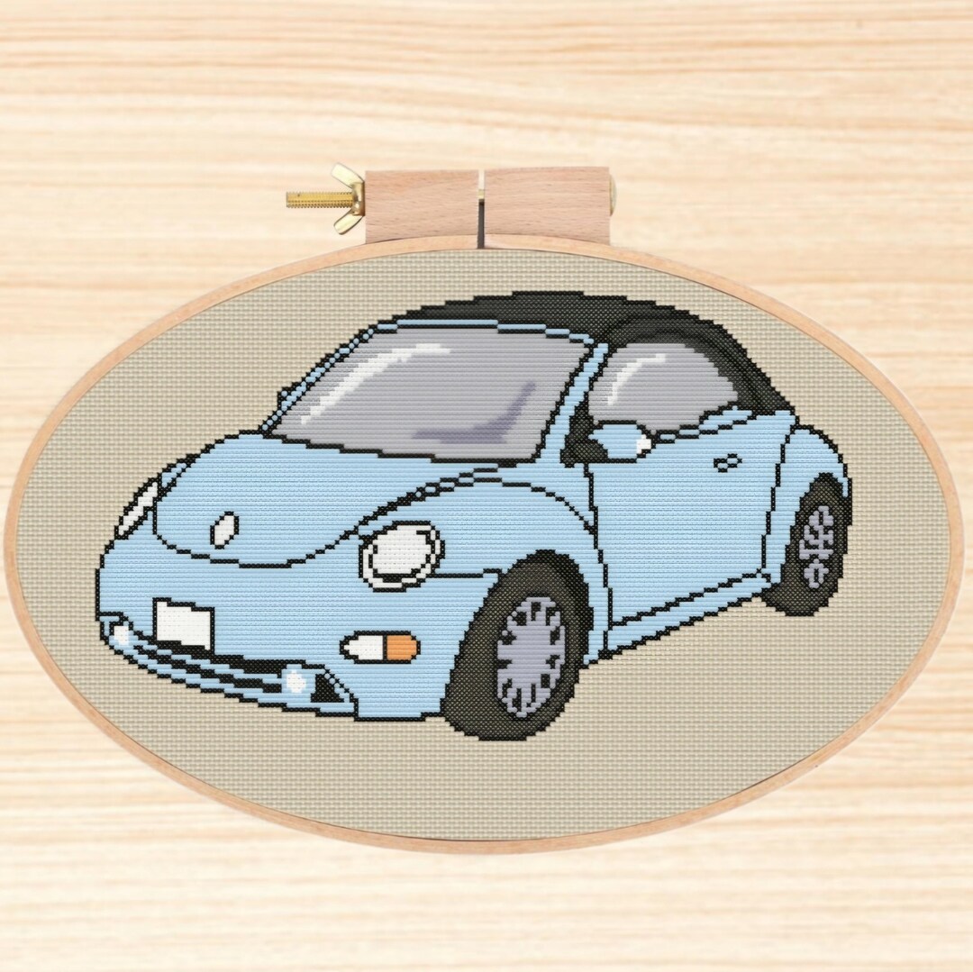 Volkswagen Beetle Cross Stitch Pattern, Car Cross Stitch - Etsy
