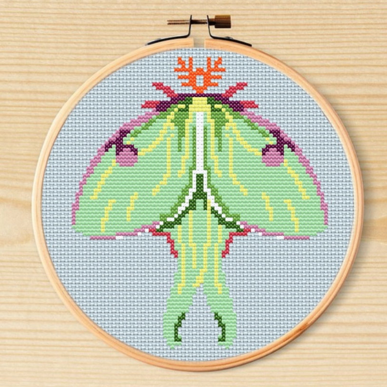 Moth Cross Stitch Pattern - Etsy