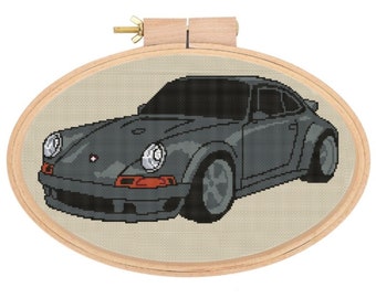 Porsche 911 Cross Stitch Pattern, Car Cross Stitch, Car Art - Etsy