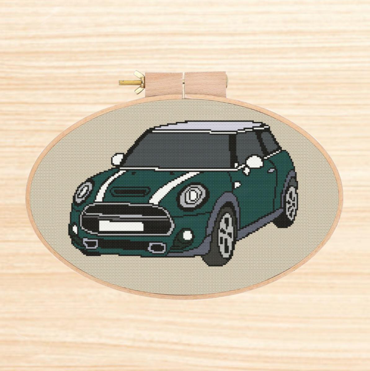 Mini Cooper Cross Stitch Pattern - Etsy