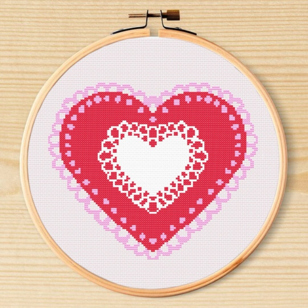 Valentine Cross Stitch Pattern - Etsy