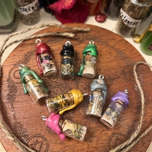 Mini Spell Jar Necklace - Etsy