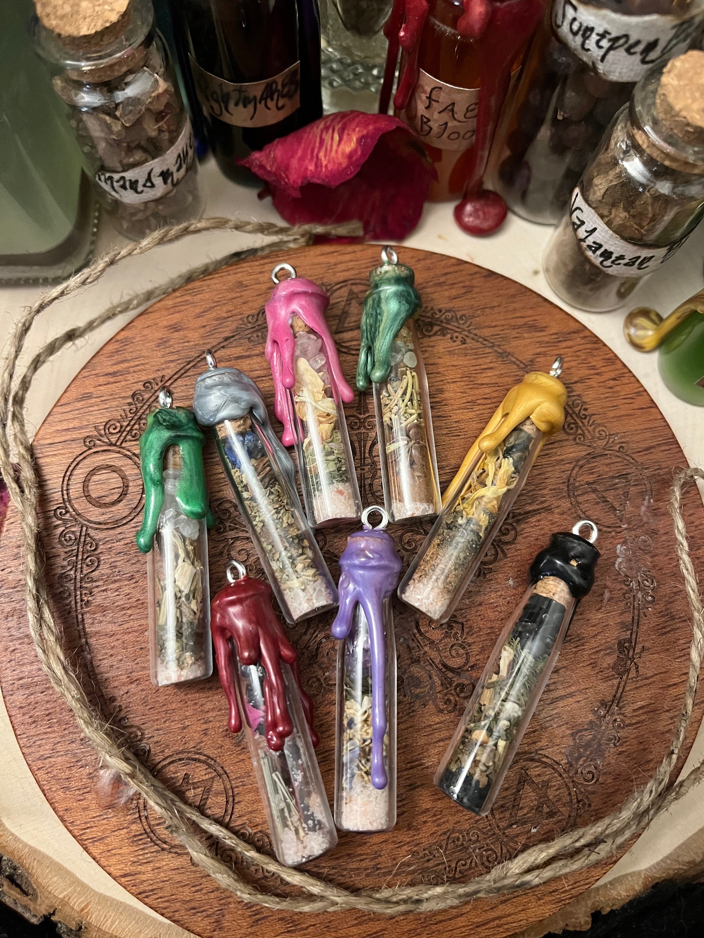 Mini Spell Jar Necklace - Etsy