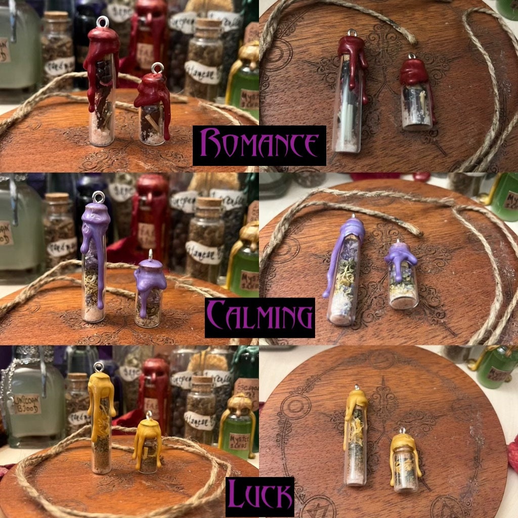 Mini Spell Jar Necklace - Etsy