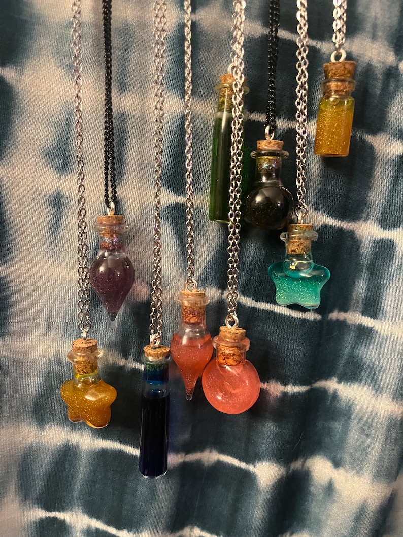Mini Custom Potion Bottle Necklace - Etsy