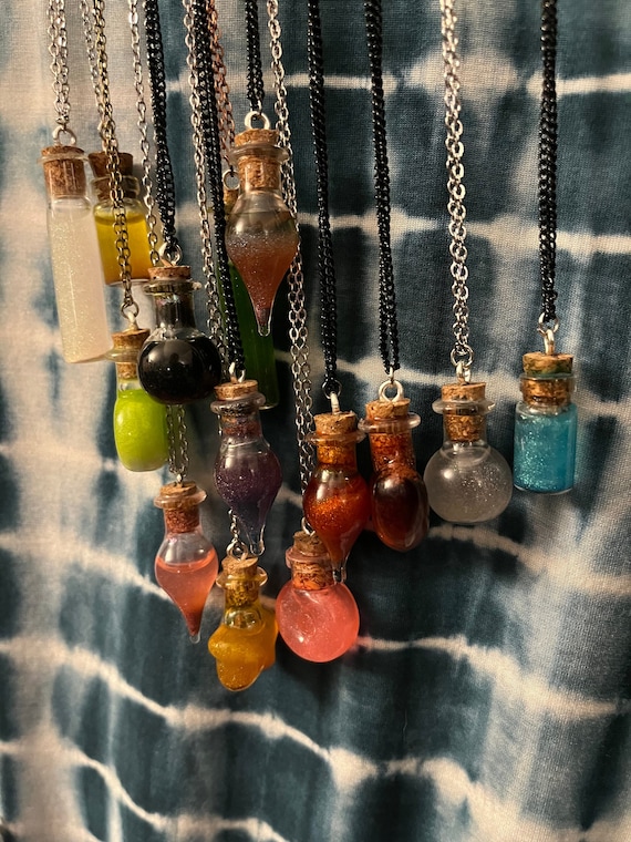 Mini Custom Potion Bottle Necklace - Etsy