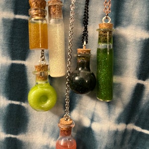 Mini Custom Potion Bottle Necklace - Etsy