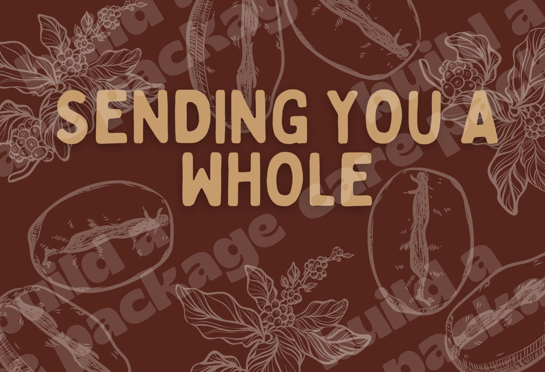 Care Package Sticker Kit - Sending You a Whole Latte - Etsy